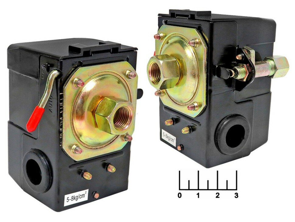 Автоматика 220V с регулировкой давления 1 выход "мама" (№010149(A4))