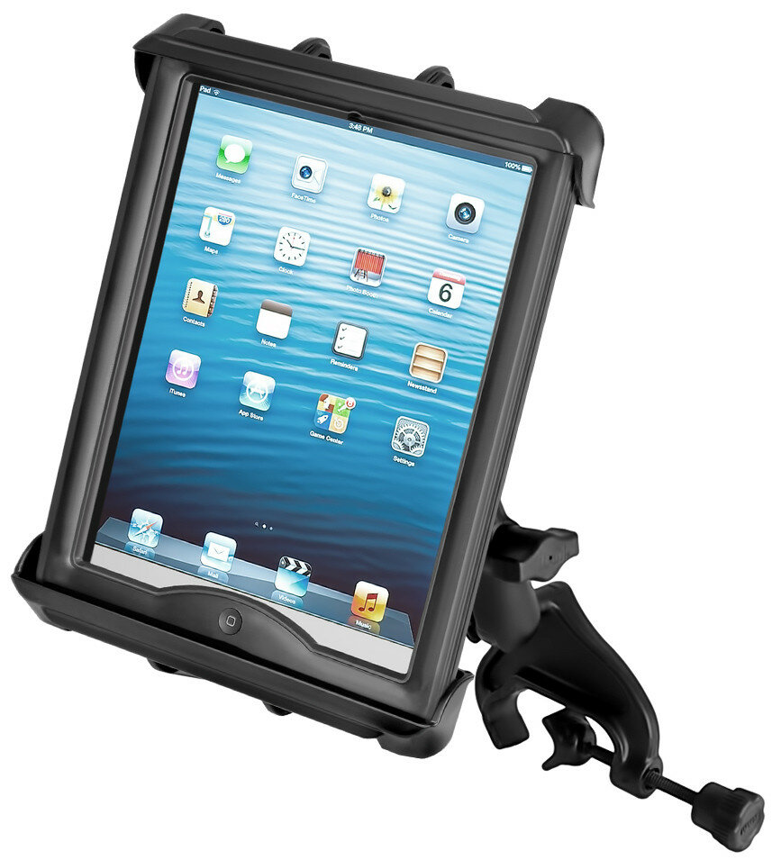 RAM-B-121-TAB8U крепление RAM для 10" планшетов, струбцина, муфта 95 мм шары 25 мм (1")