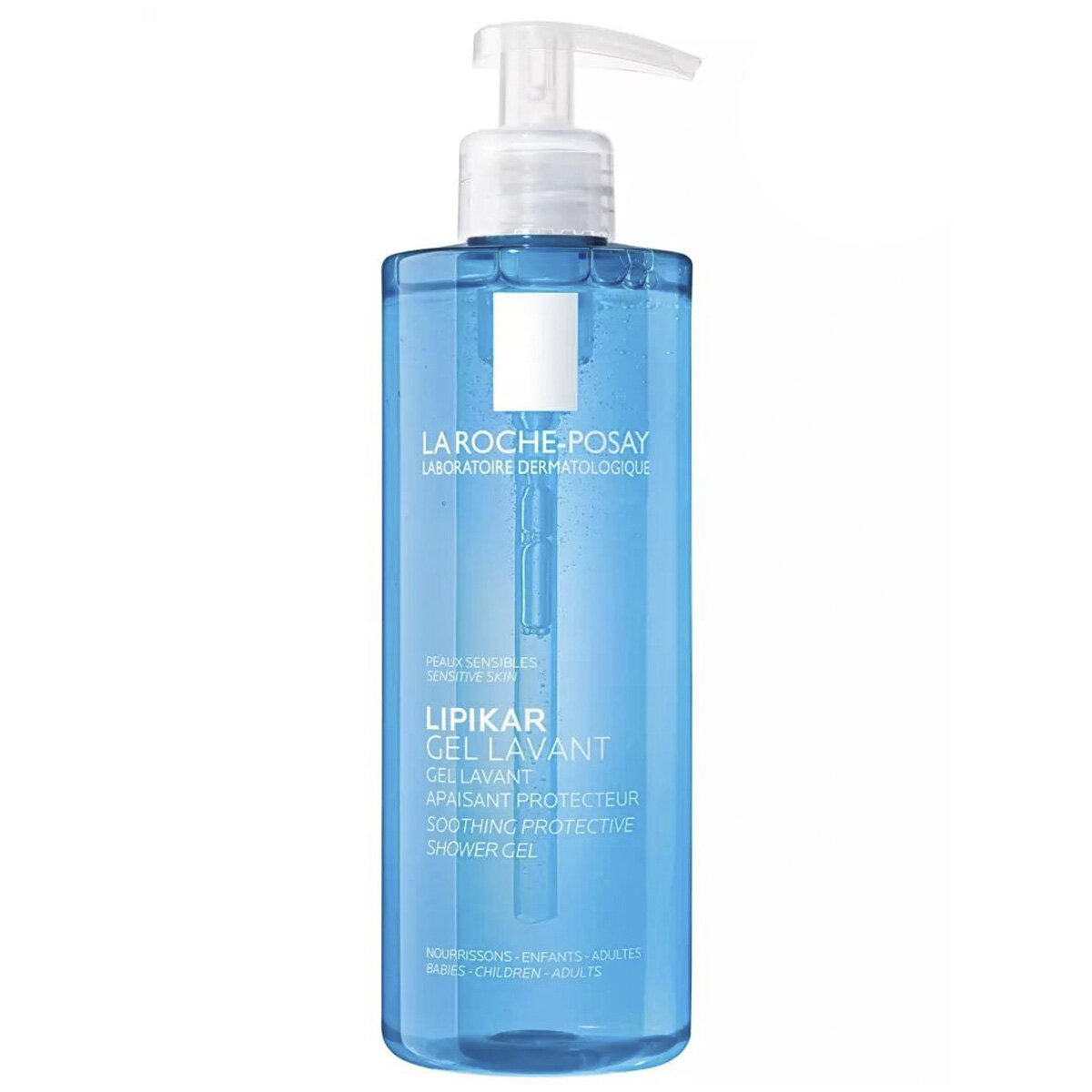 LIPIKAR GEL LAVANT Успокаивающий гель для душа для чувствительной кожи младенцев, детей и взрослых 400 мл, LA ROCHE POSAY