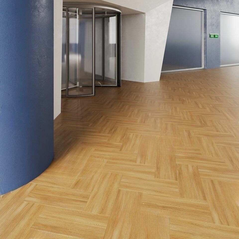 Каменно-полимерная плитка (SPC) Natisston UNIQUE ёлка 5004-08 Vestlan (600х125х4), 1,95 м2