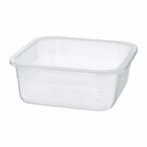 Пластиковый контейнер икеа 365+ квадратный, 750мл, 2шт