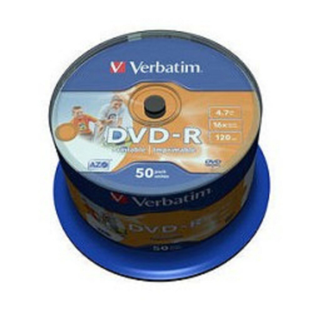 Оптический диск DVD-R Verbatim 43533 DVD-R