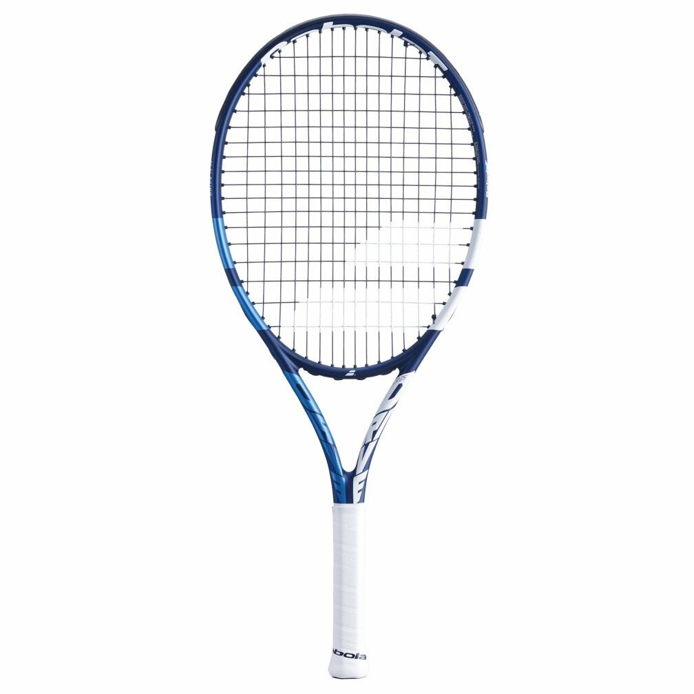 Теннисная ракетка детская BABOLAT Drive Junior 25, голубой металлик, белый, синий