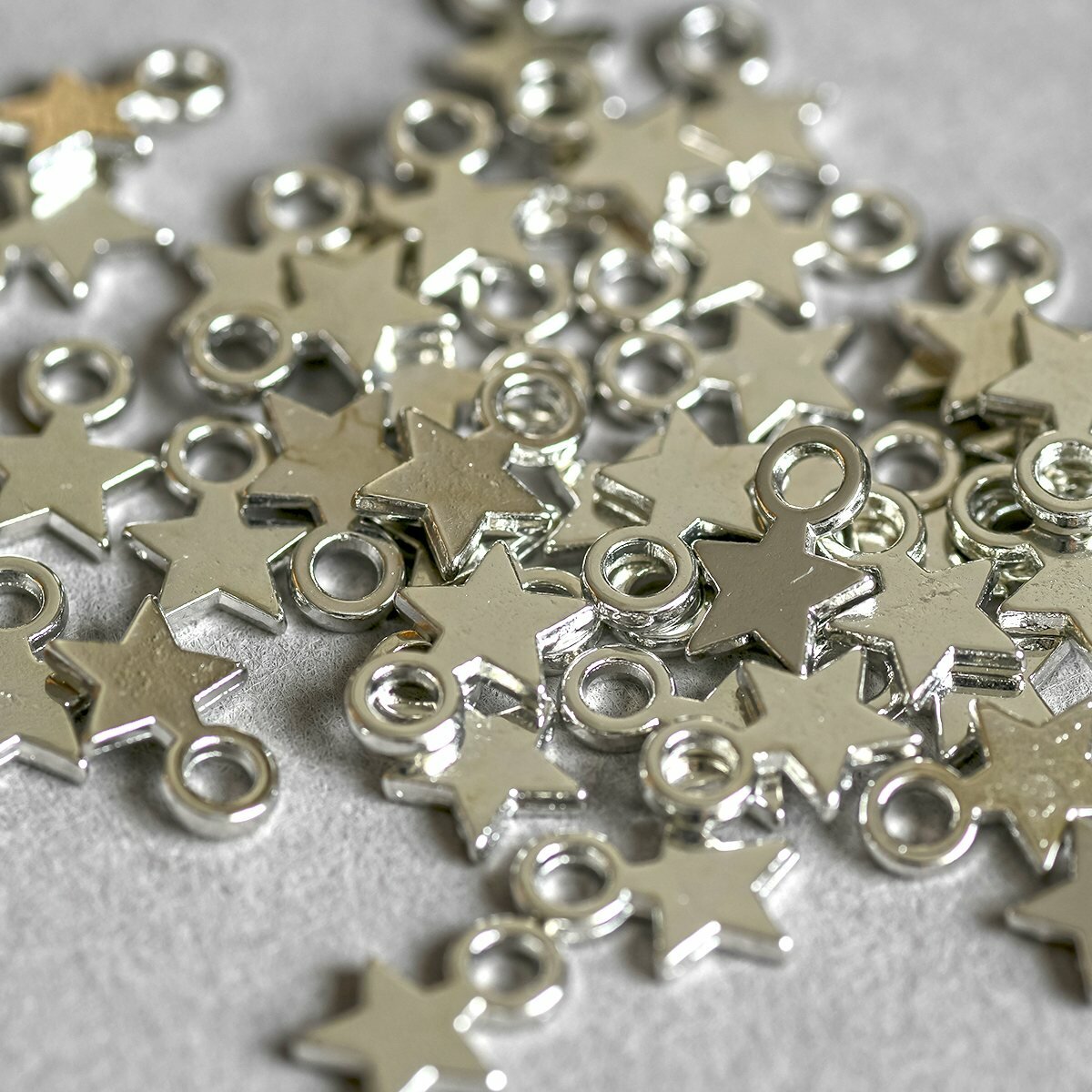 Кулон Подвеска металлическая 40 шт. для рукоделия / браслета / сережек, цвет платина, 10х8х1 мм