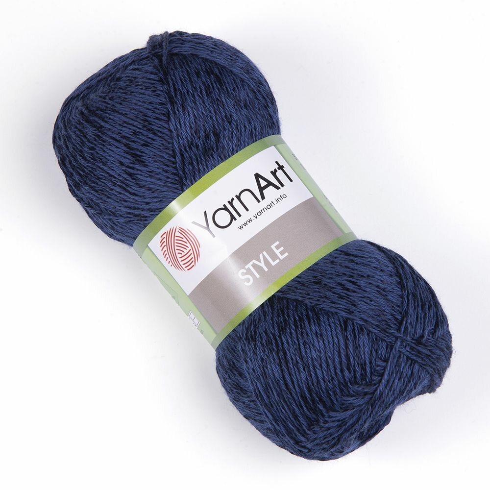 Пряжа Стиль ЯрнАрт (Style) упаковка 5 мотков 50 г. 185 м. 67% хлопок 33% вискоза цвет 670 джинс