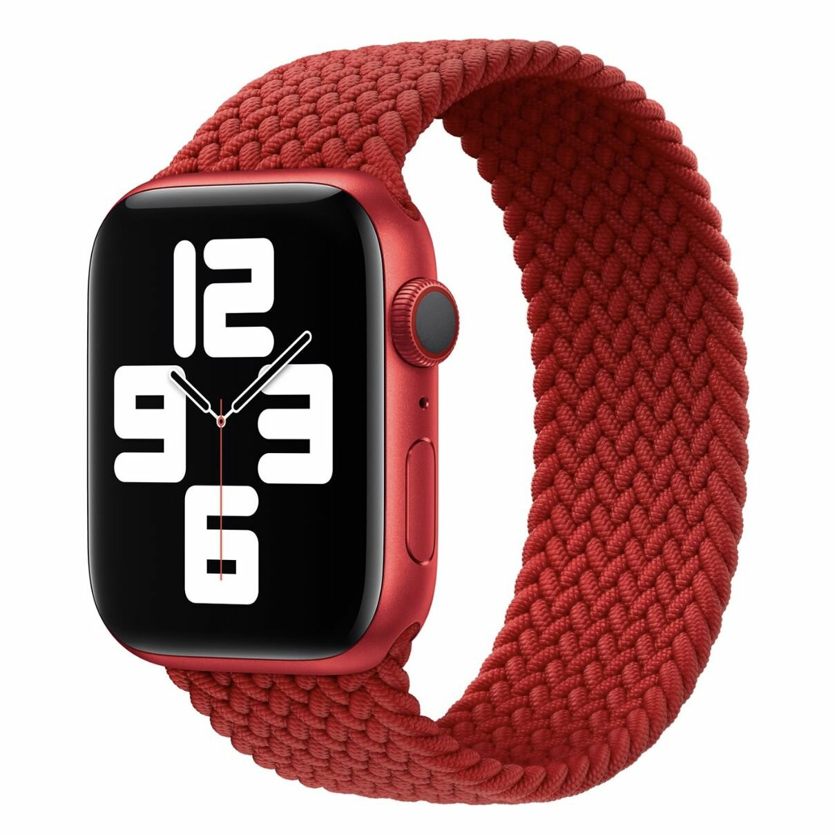 Ремешок Apple Watch Braided Solo Loop Red размер 4 для Watch Nike 42-44-45mm (series 1-9) 46mm (Series 10) Ultra MJJT3ZM/A