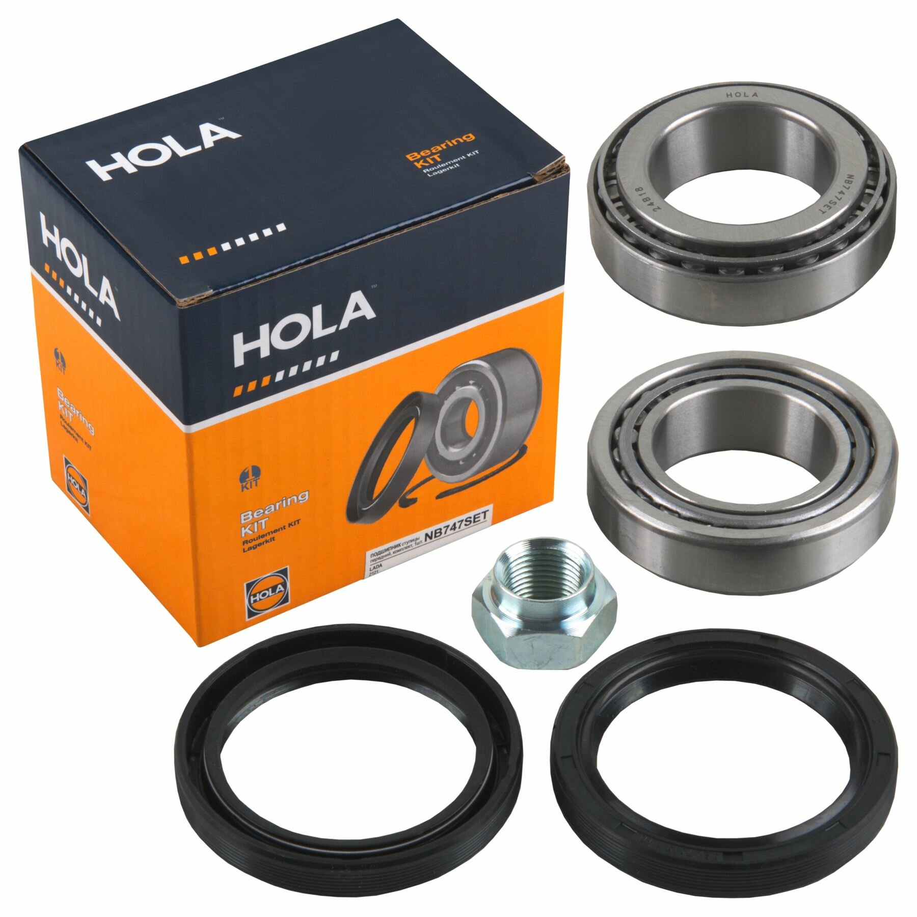 Подшипник ступицы, комплект HOLA NB747SET для LADA Niva 2121, 4x4