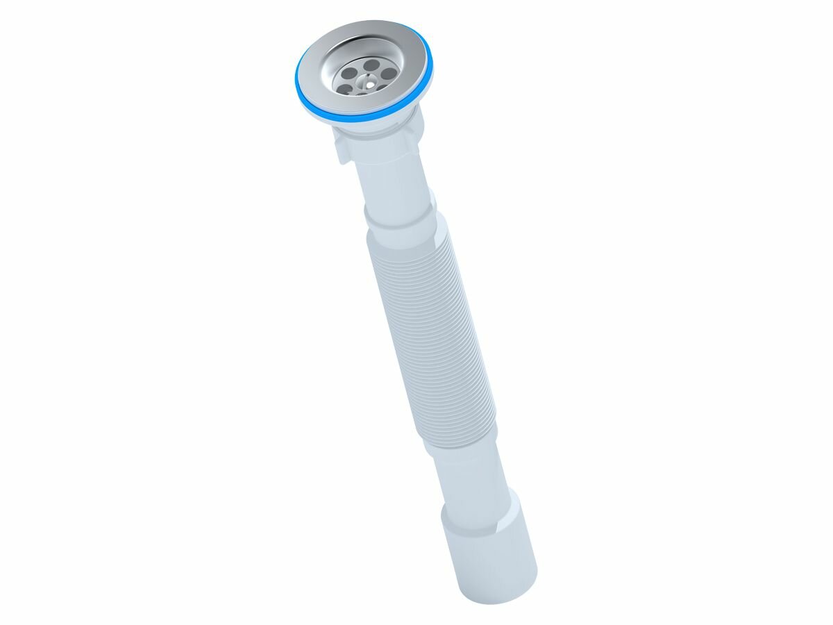 Сифон для кухонной мойки гофрированный 1 1/4"32/40 (391-801мм)