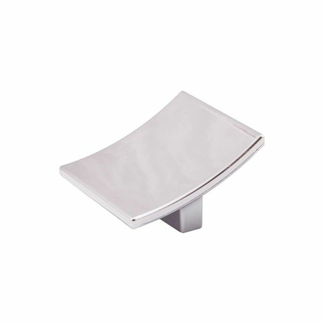 Ручка мебельная кнопка пластиковая PK07/K7, цвет хром