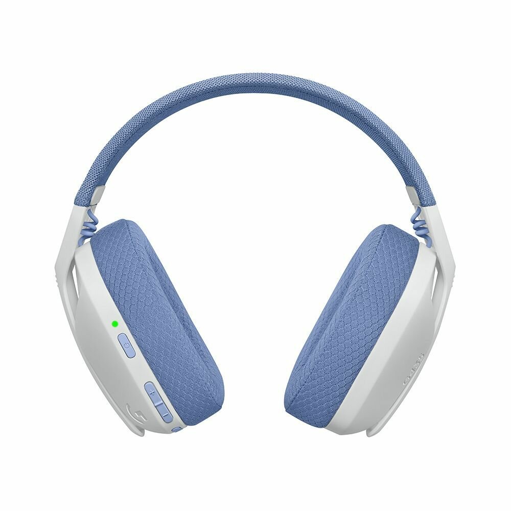Игровые беспроводные наушники Logitech G G435, белый/сиреневый
