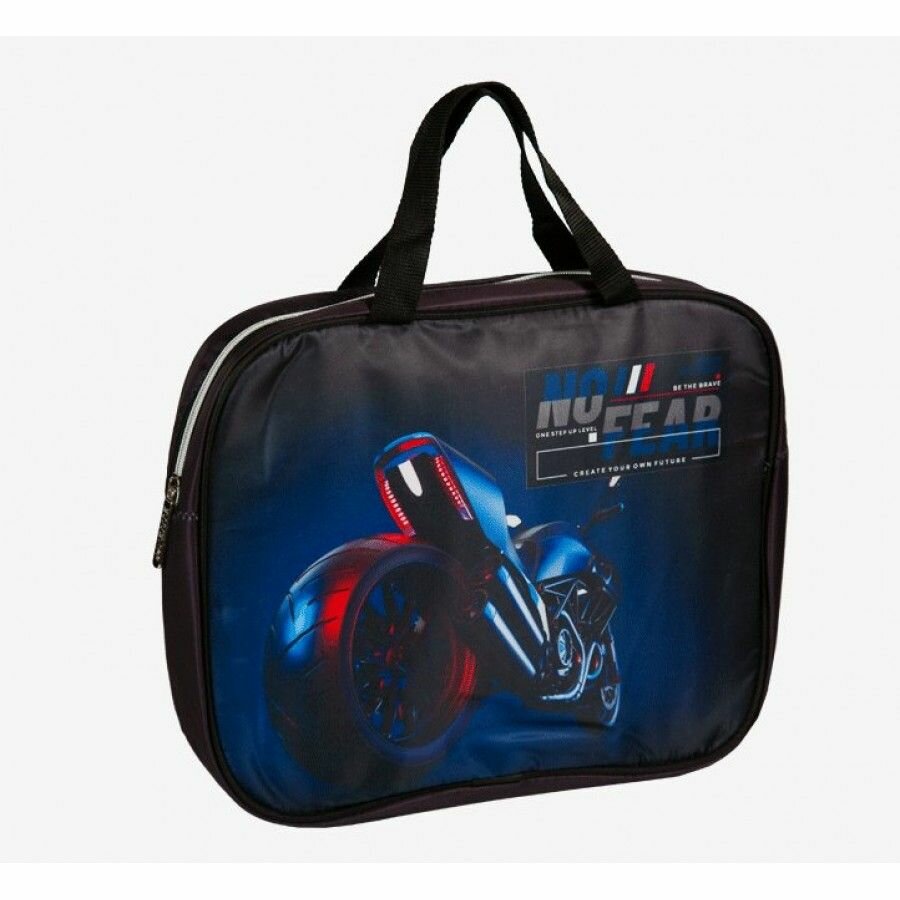 Сумка-папка DeVente, для изо и технологии, А4, на молнии, 1 шт, чёрная