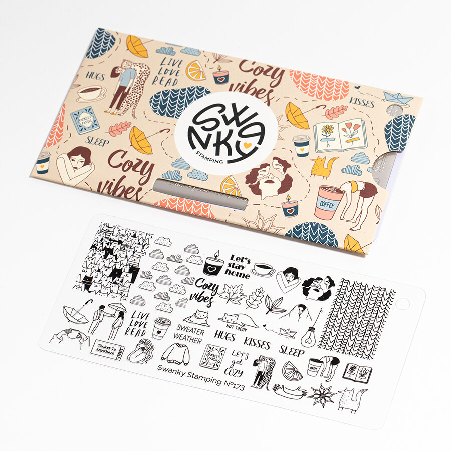 Пластина для стемпинга Swanky Stamping №173