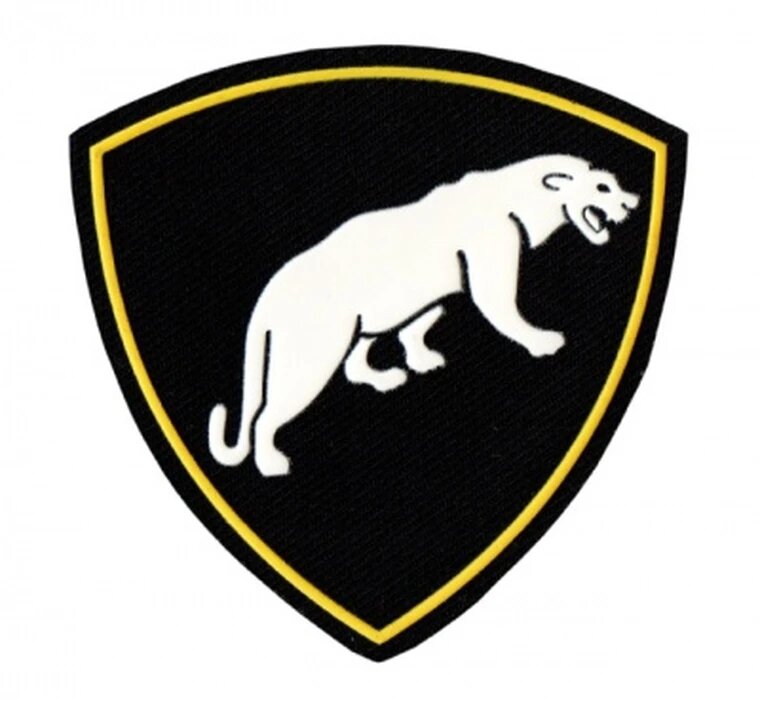 Шеврон пластизолевый Внутренние Войска МВД "пантера", военная форма нашивки