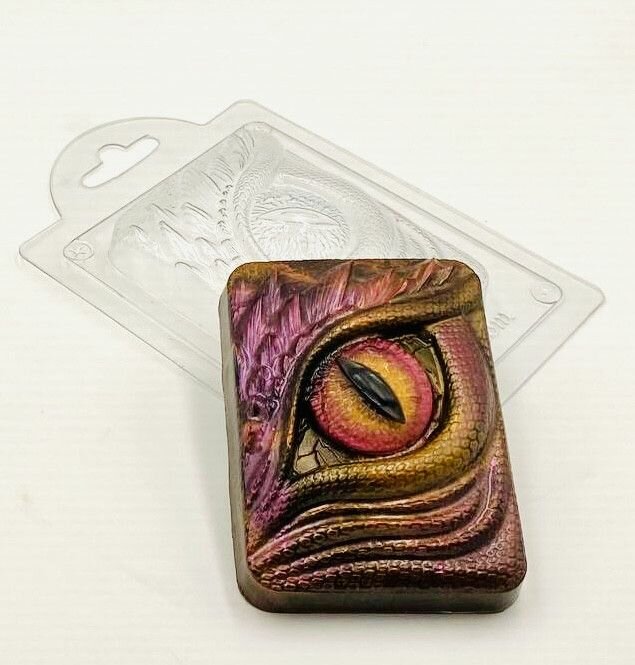 Формочка Глаз змеи - молд из толстого пластика для мыла и шоколада ручной работы