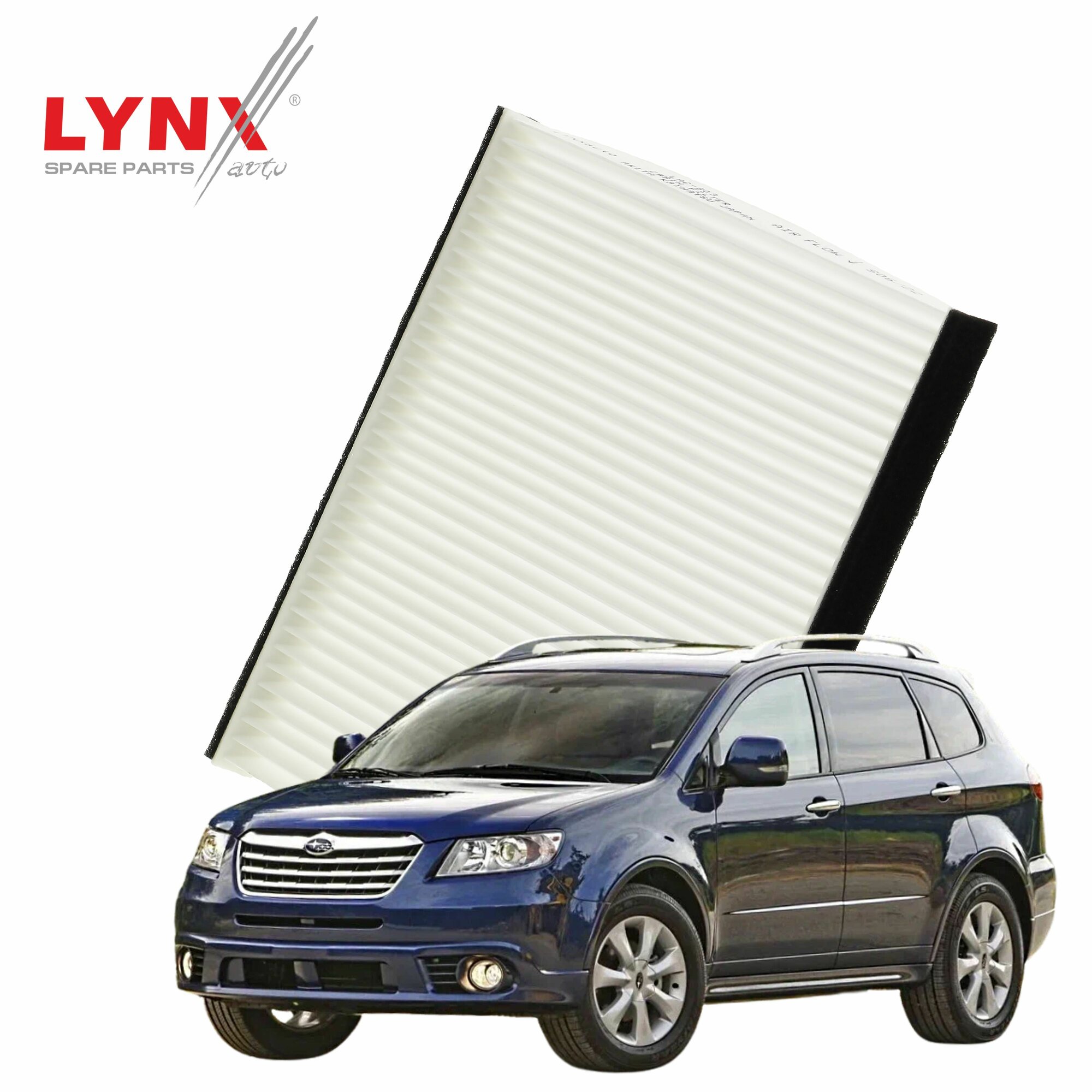Фильтр салонный Subaru Tribeca (1) WX/W10 / Субару Трибека 2007 2008 2009 2010 2011 2012 2013 2014 / 1шт LYNXauto