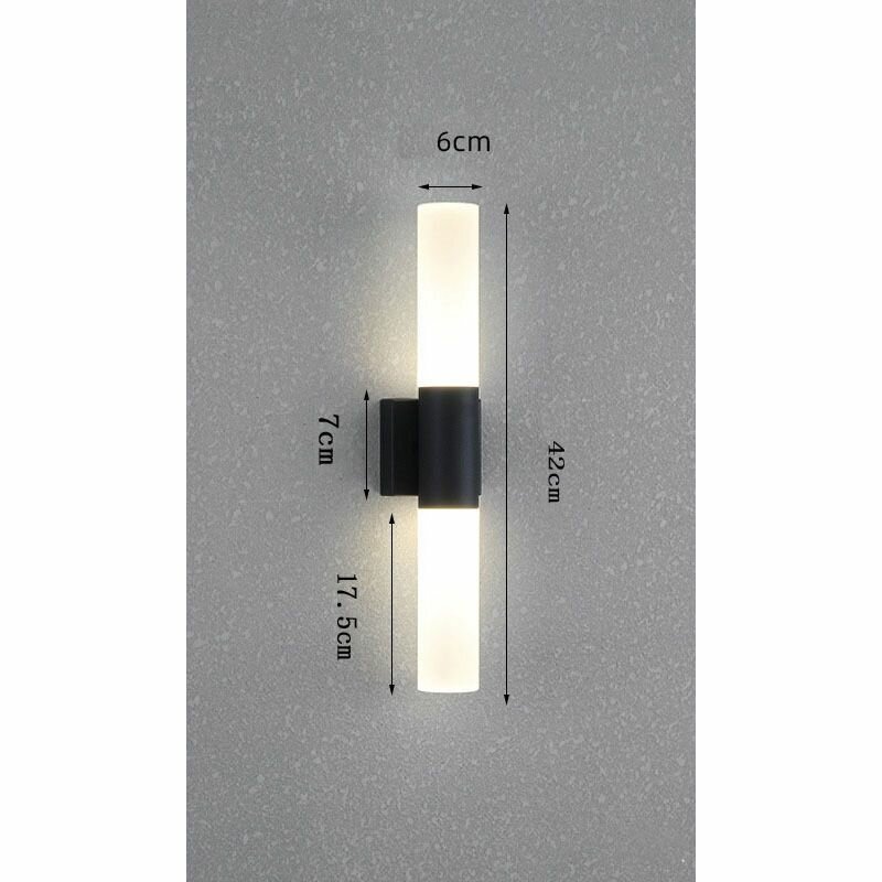 Светильник LJHI, LED, 6W, IP35, чёрный, металлический, акриловый плафон, белый