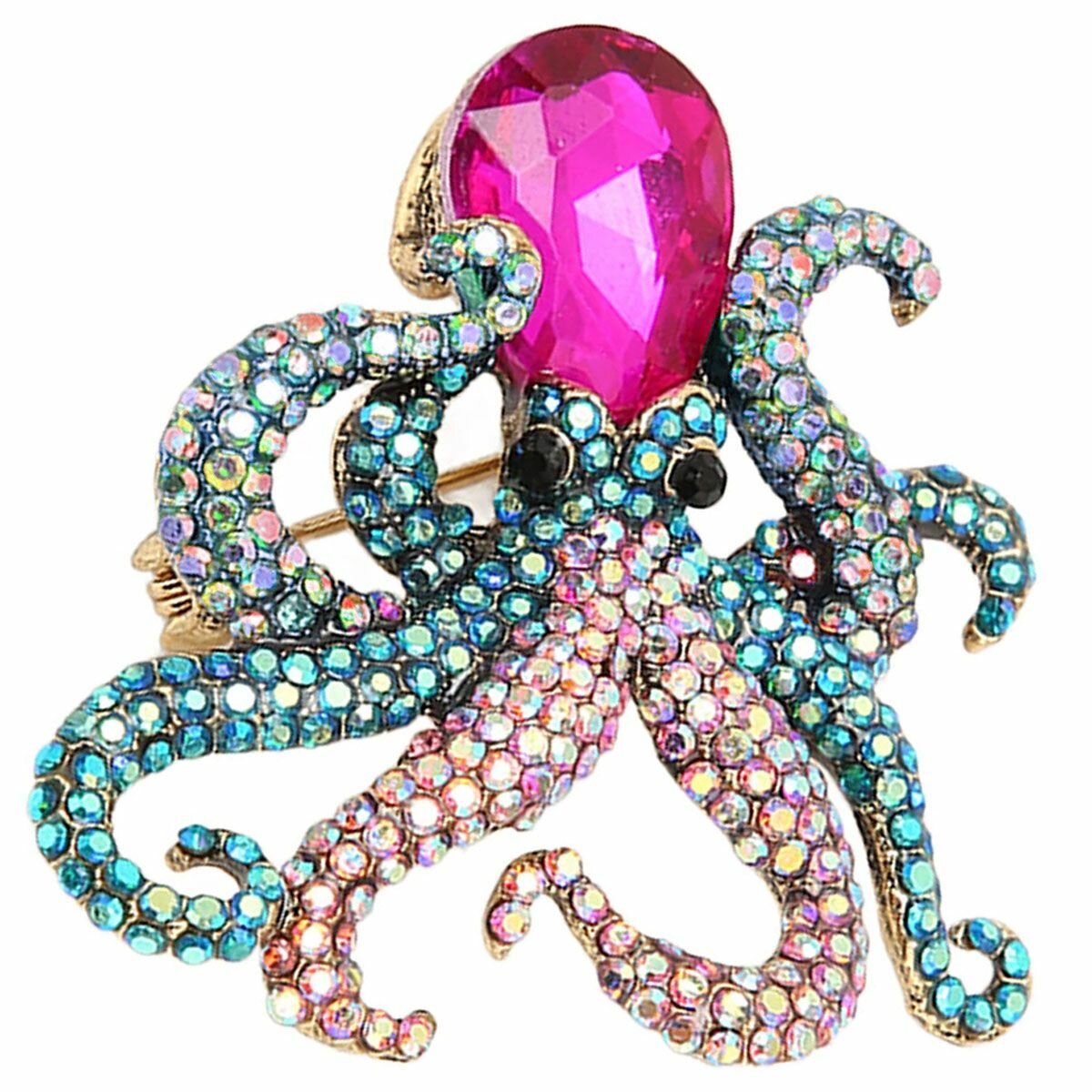 Брошь, хрусталь, стразы