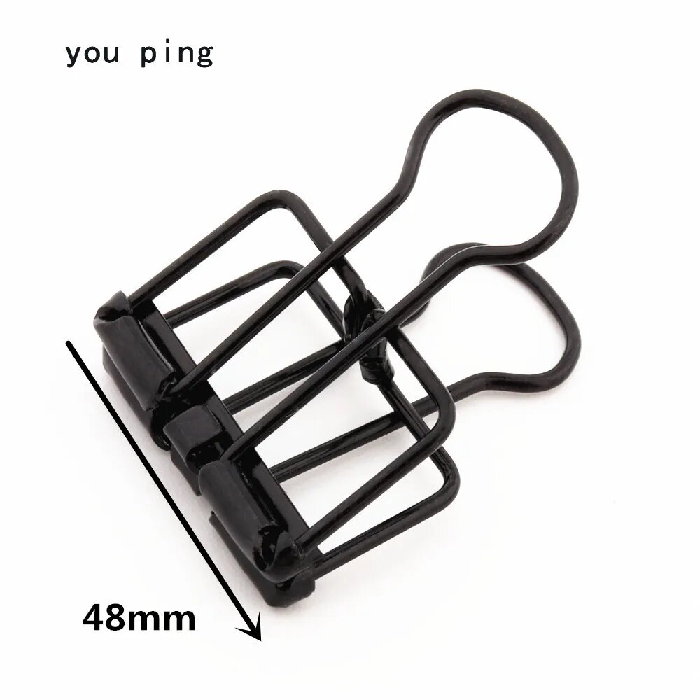 Черный зажим для бумаги You Ping 48mm