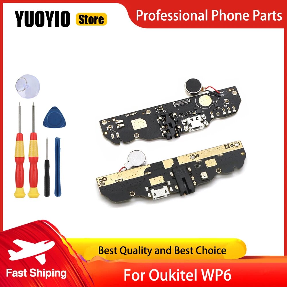 Oukitel WP 6 новая зарядная Плата USB + двигатель + Бесплатные инструменты запасные части для телефона Oukitel WP6 USB Motor