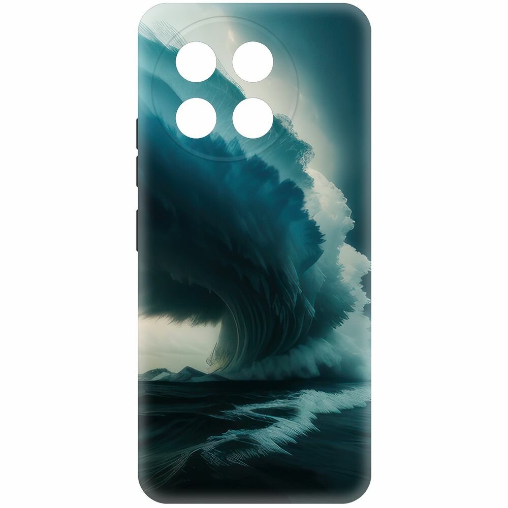 Чехол-накладка Krutoff Soft Case Торнадо для TECNO Spark 30 Pro черный