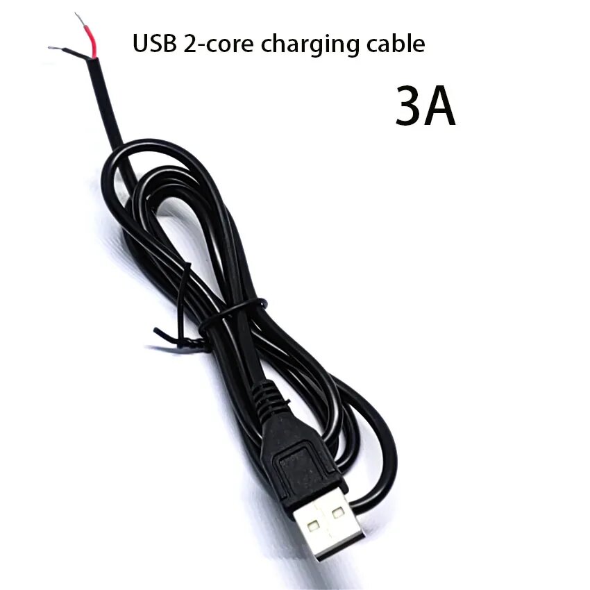 JCD USB 2.0 кабель зарядный черный 0.3м/1м/2м length-1M