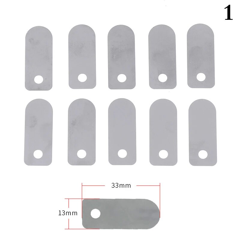 Пластины для клапанов воздушного компрессора HUXUAN, 10 шт, алюминиевые, серебристые 113X33MM