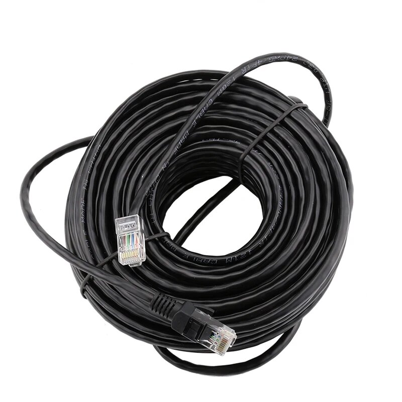 Ethernet кабель Techage Cat5 черный 10 м
