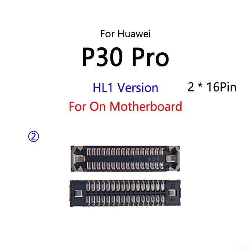 2 шт./партия для Huawei P30 Pro P30Pro HL1 HL7 50 контактов 32 контакта USB зарядная док-станция порт зарядного устройства FPC разъем на материнской плате/гибкий кабель On Mainboard HL1 32P