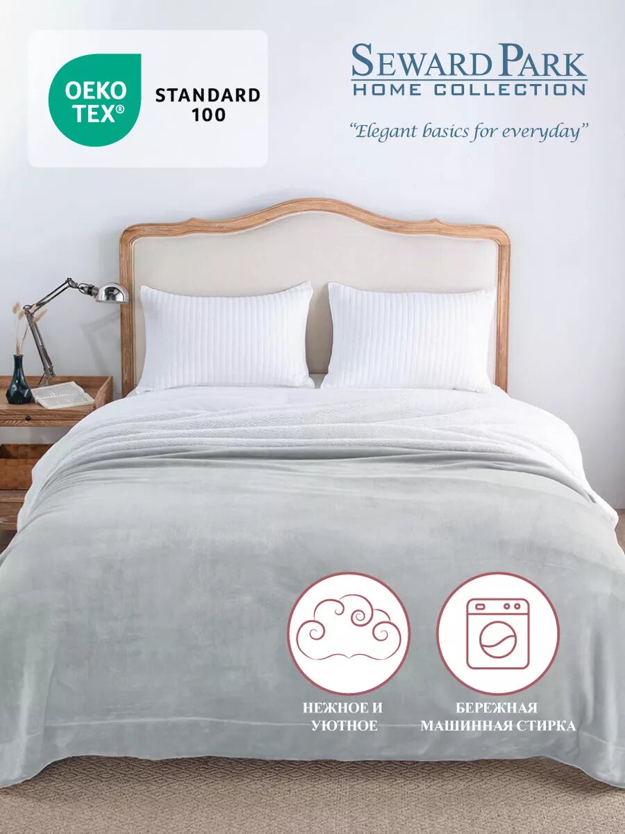 Плед покрывало sherpa 180х200 шерпа