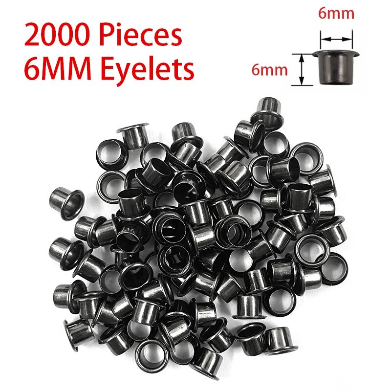 Люверсы TYSEEK для оболочек из кайдекса 500 шт. 2000 pcs 6mm Eyelets