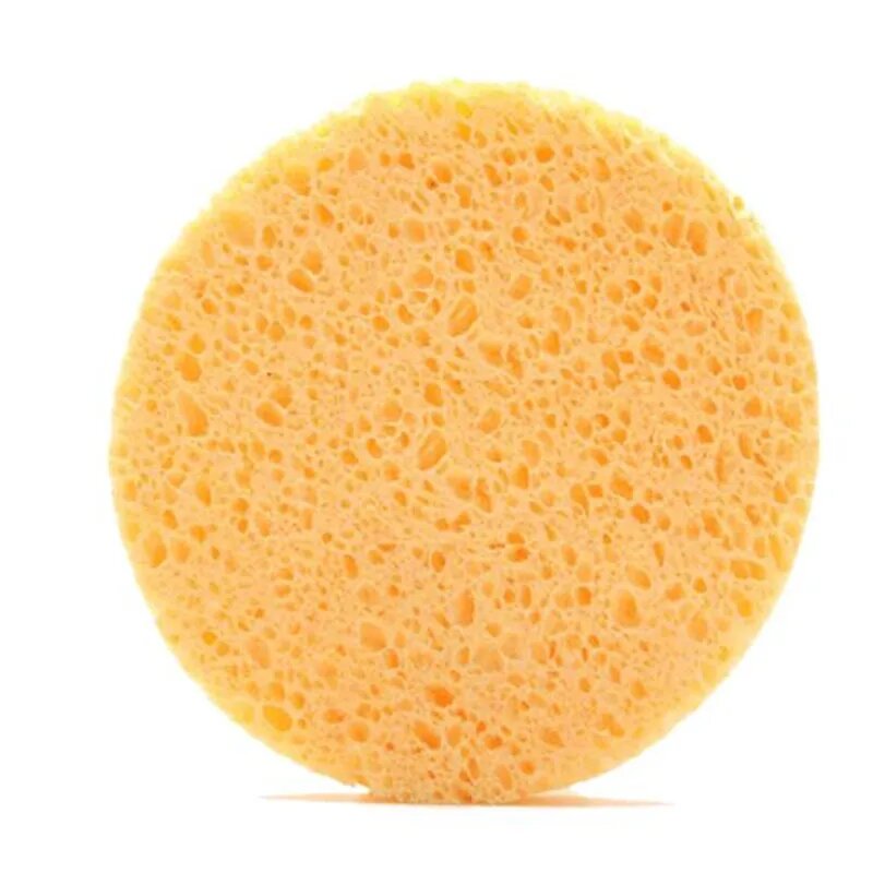 Косметические губки из целлюлозы 5 шт. светло-желтый