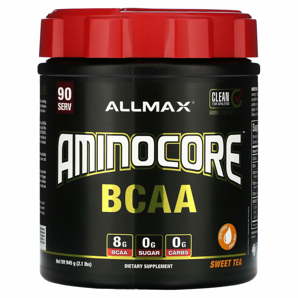 ALLMAX, AMINOCORE™ BCAA, со вкусом сладкого чая, 1035 г (2,28 фунта)