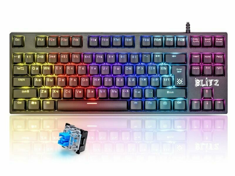 Клавиатура USB DEFENDER BLITZ GK-240L RU 45240