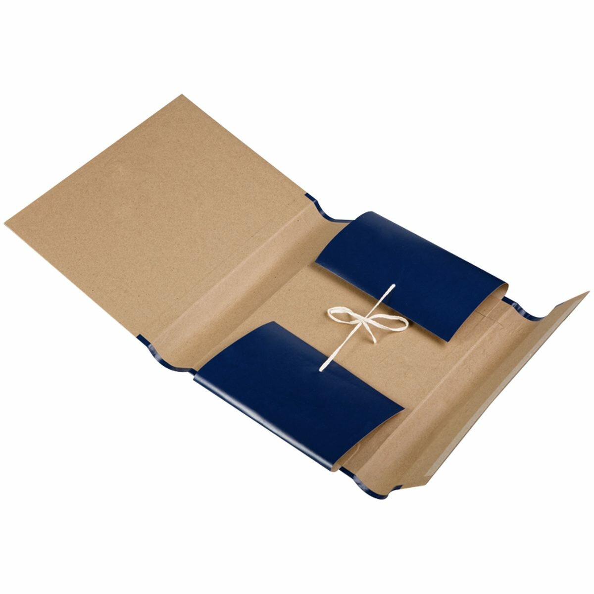 Папка архивная с завязками OfficeSpace (А4, корешок 70мм, 4 завязки, крафт/бумвинил) красная (255993), 25шт.