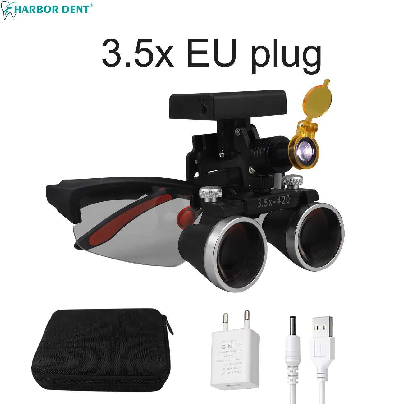 Стоматологические лупы Harbor Dent 3.5x EU BlackRed