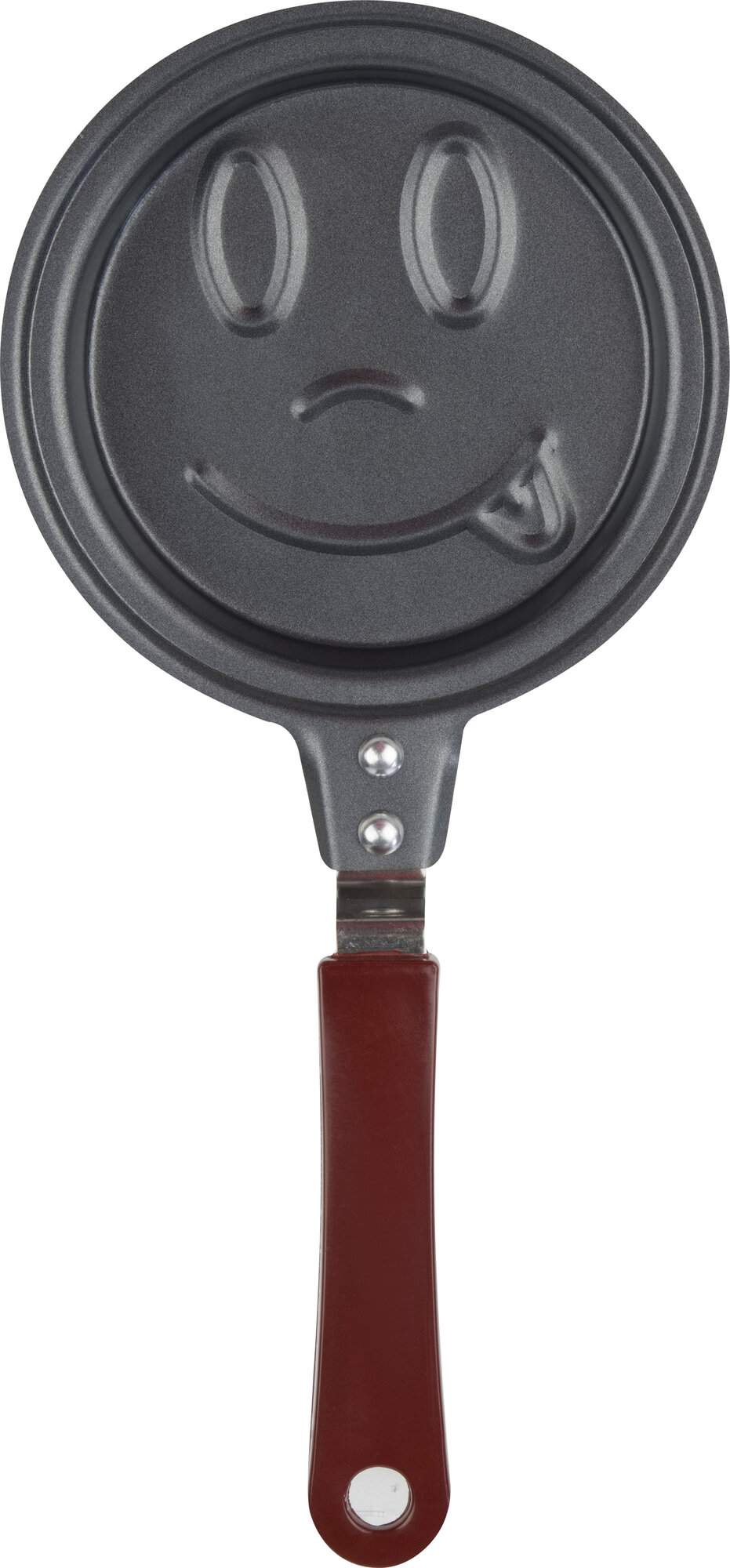 Мини - сковорода фигурная "Смайл", углеродистая сталь, внутренний диаметр 9.5 см