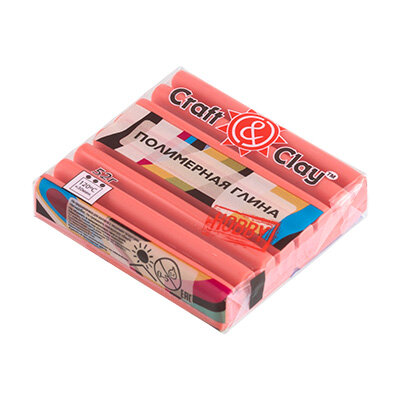 "Craft&Clay" полимерная глина CCH 52 г 1048 розовая бегония