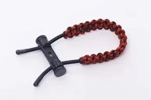 Ремень-держатель для лука на запястье, регулируемый, из плетенного шнура, 18 цветов red and Black