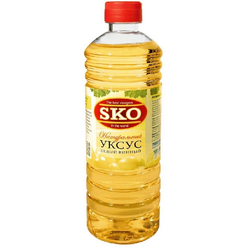 Уксус SKO натуральный белый винный /пэт/ 500мл