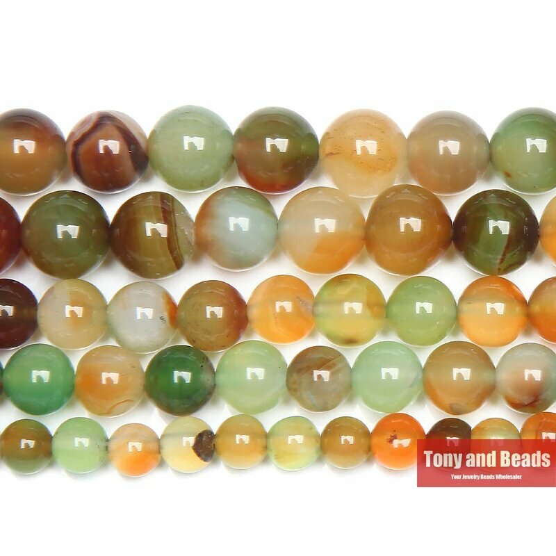 Бусины из агата павлина Tony and Beads 6-12 мм 12mm 31 to 32pcs