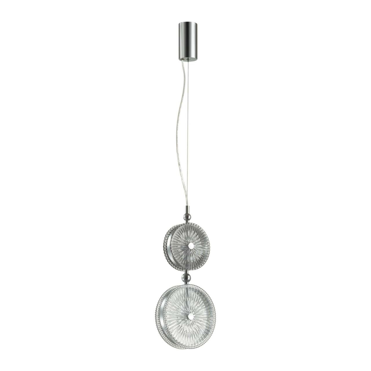 ODEON LIGHT EXCLUSIVE 5416/13LA L-VISION ODL_EX23 144 хром/серый/св. серый металл/стекло Подвес LED 13W 4000K CARAMELLA