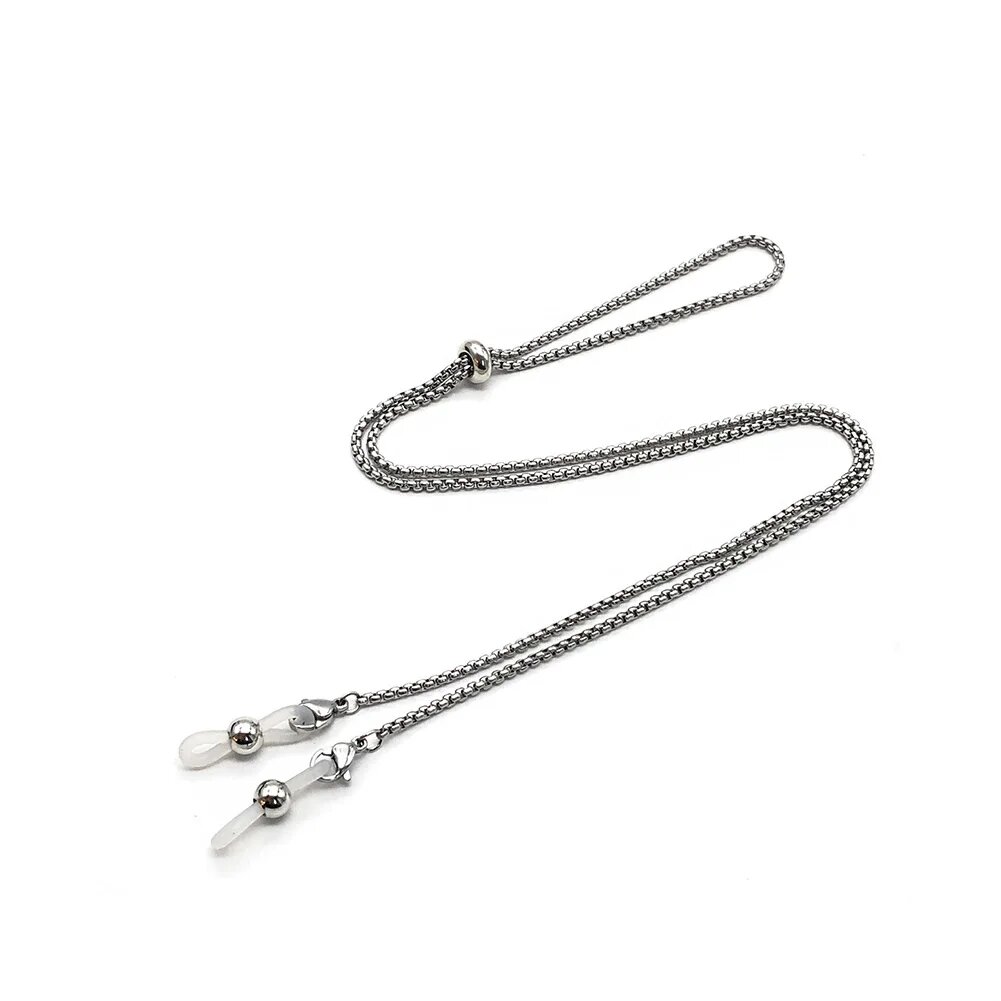 Панк-цепочка для солнцезащитных очков, цепочка на шею, шнур, бусины, держатель для очков для чтения, шикарная модная женская маска, ремешок, дрпшиппинг