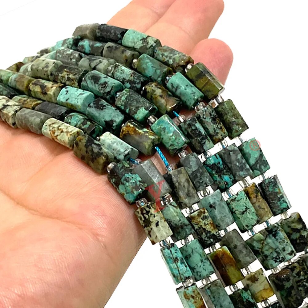 Бусины из африканского бирюзы YWROLE