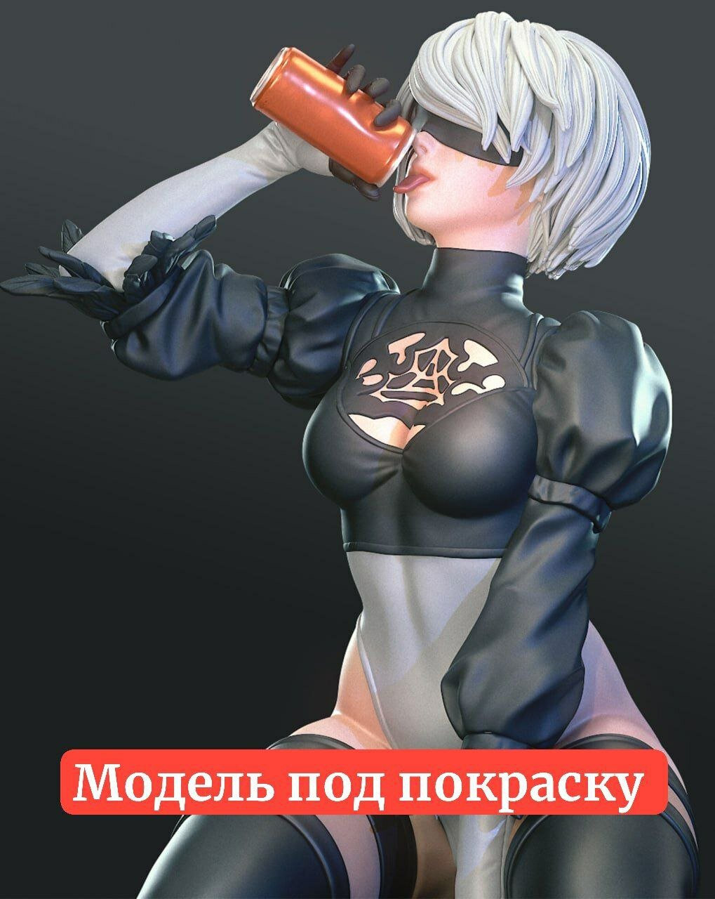 Фигурка Ниер: Автомата YoRHa 2B под покраску 150 мм