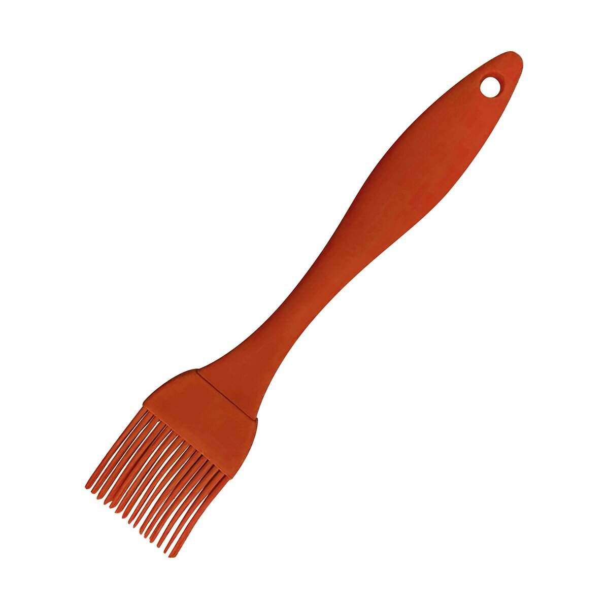 Кисть кулинарная Mallony "Pennello", силиконовая, петля для подвешивания, длина 20см, коричневая