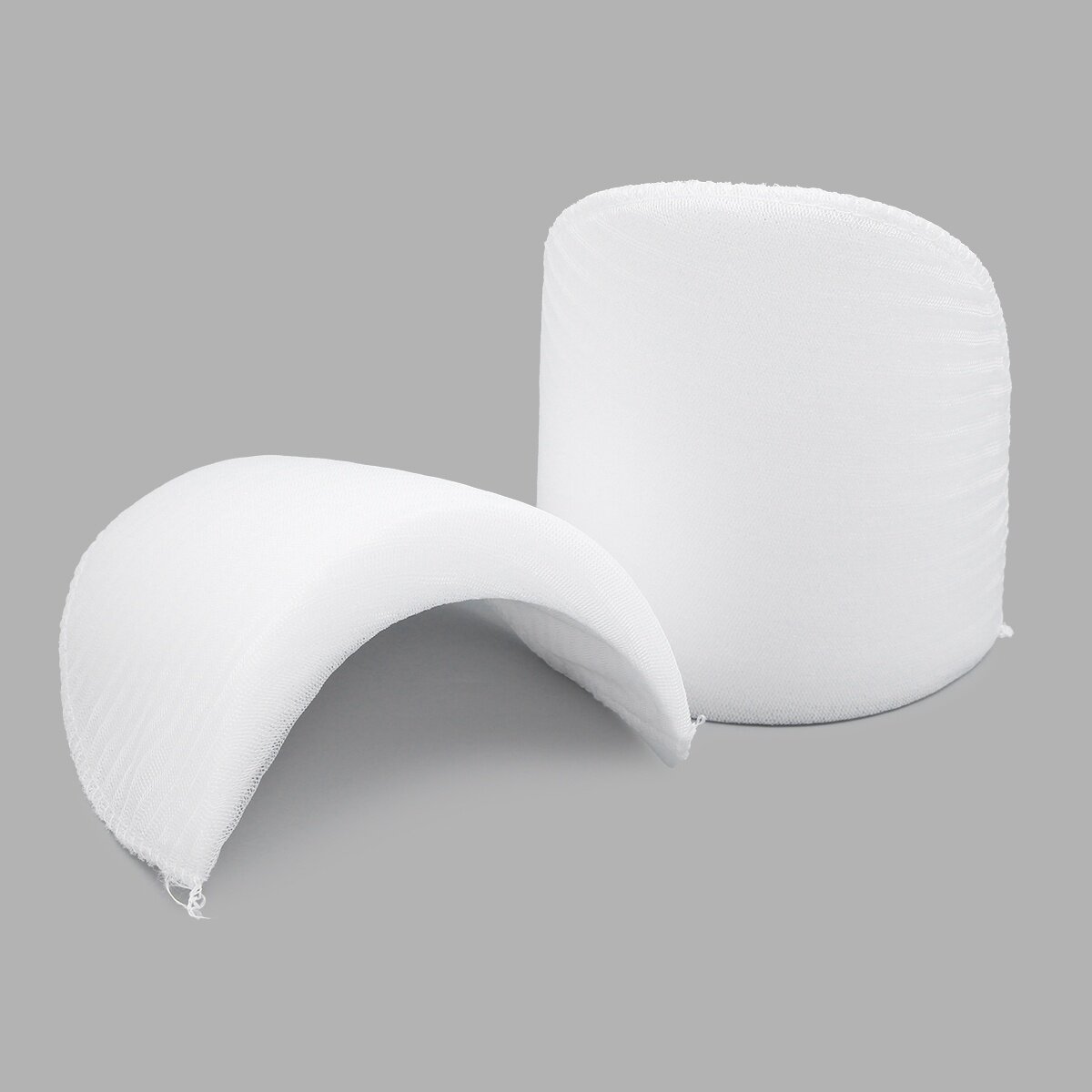 Плечевые накладки Antynea обшитые, втачные, из твердого поролона, 20х120х175 мм, белые, 50 пар (ВТ-20)