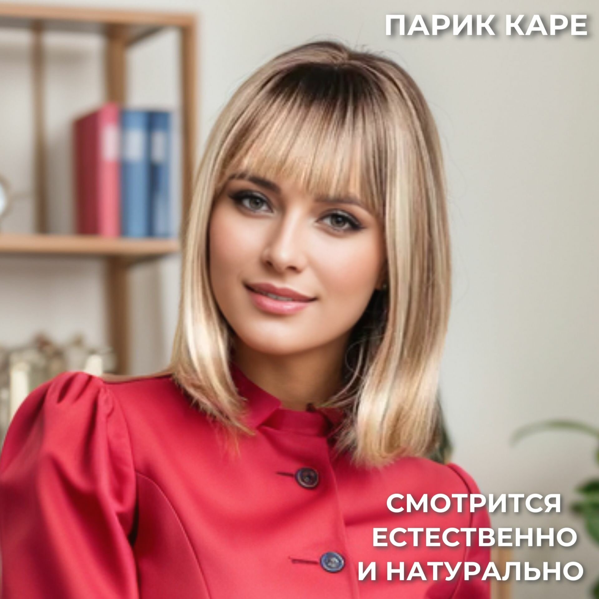 VIP-PARIK Парик женский каре с челкой