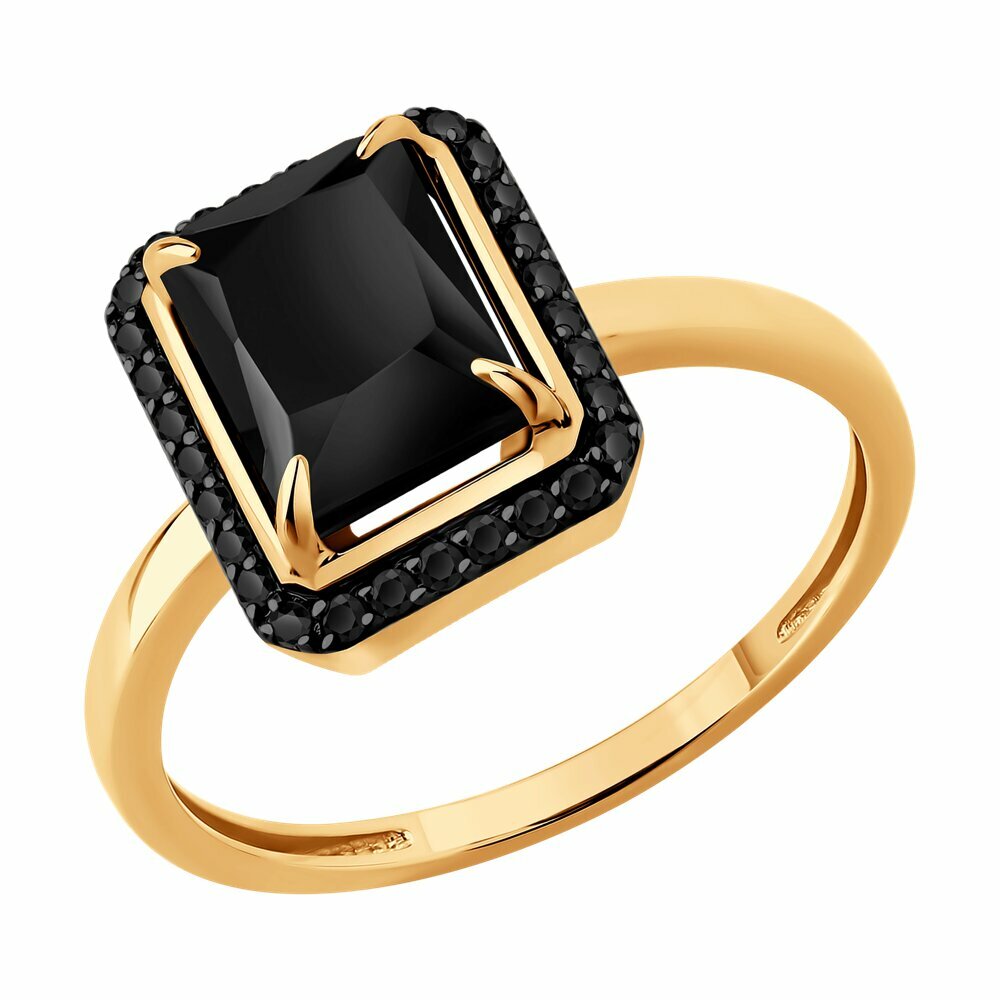 Кольцо, красное золото, 585 проба