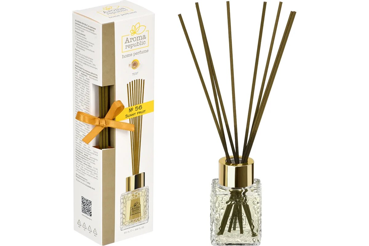 Aroma republic Ароматический диффузор в стеклянном флаконе 50 мл Sunny fruit 93825