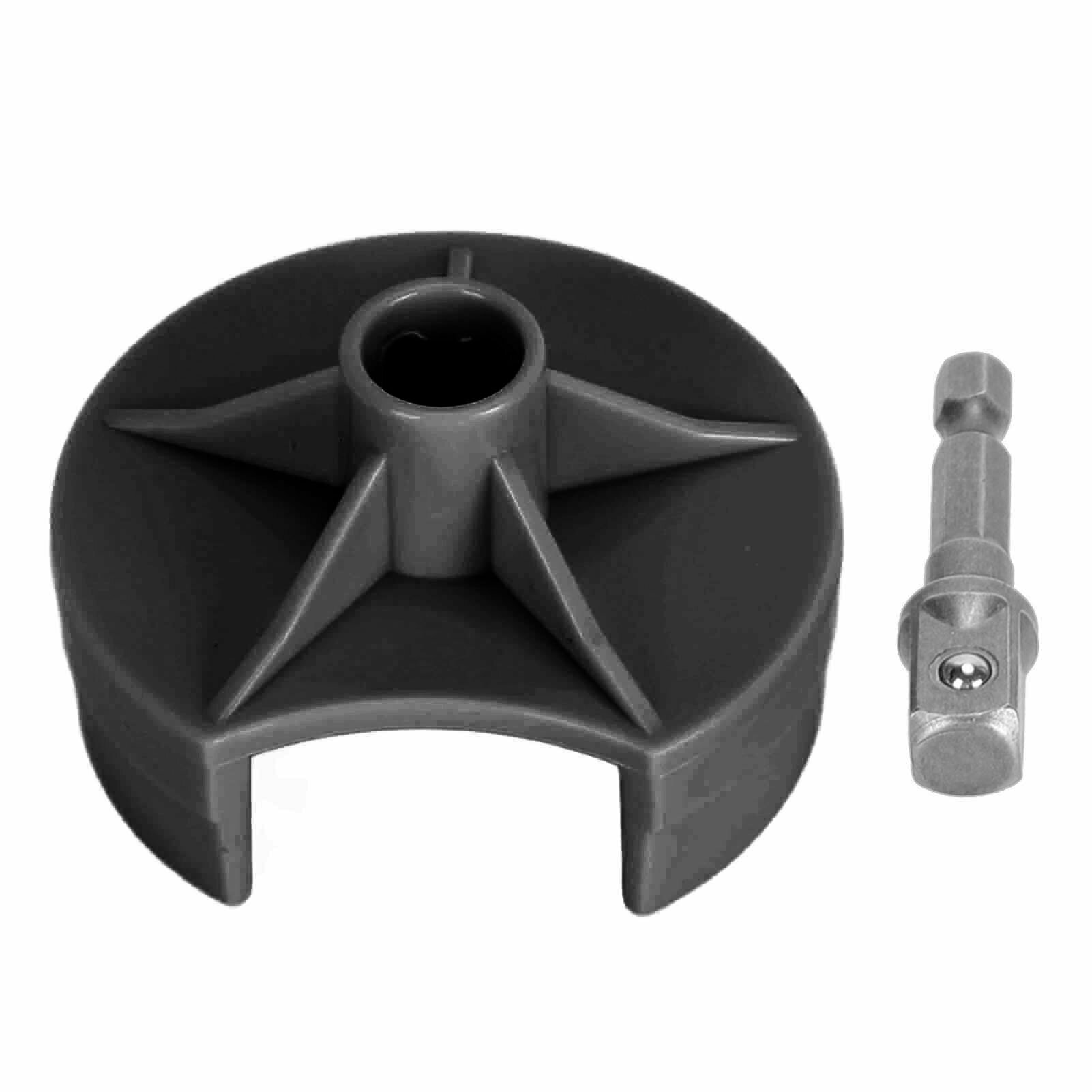 Адаптер для вязальной машины, быстросъемный, сменный, с шестигранной насадкой для самостоятельной работы с иглой и дрелью, черный